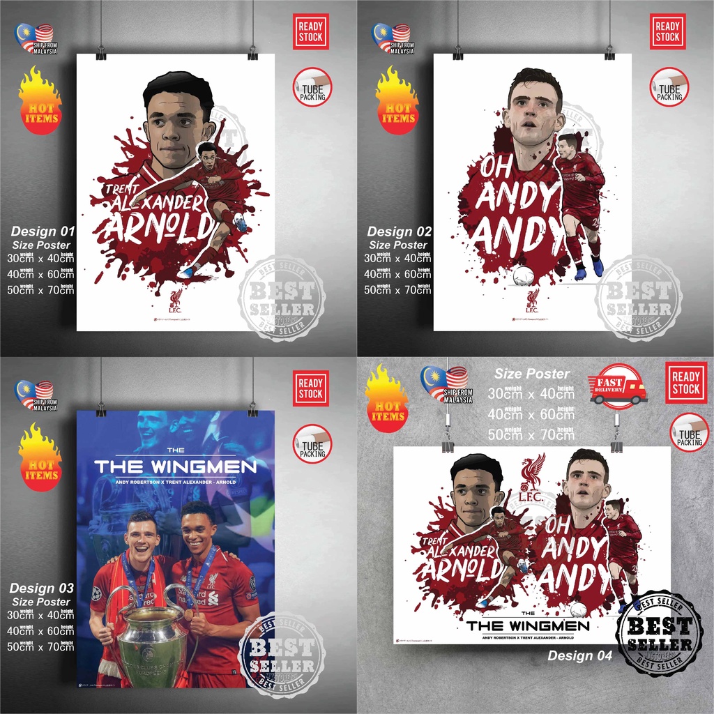 （READY STOCK) THE WINGMEN | Liverpool FC | ARNOLD | ANDY | Football ...