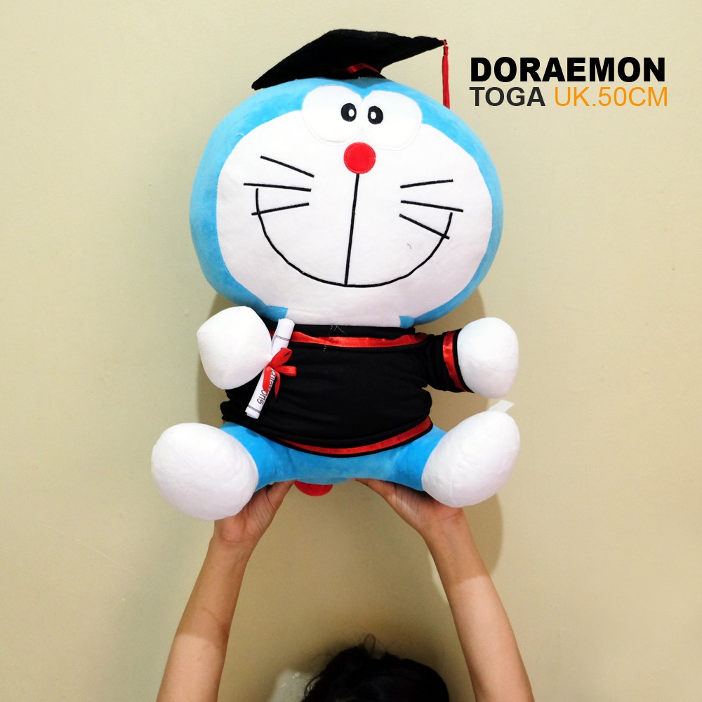Graduation doll toga doraemon large 50cm imported graduation | Shopee ...