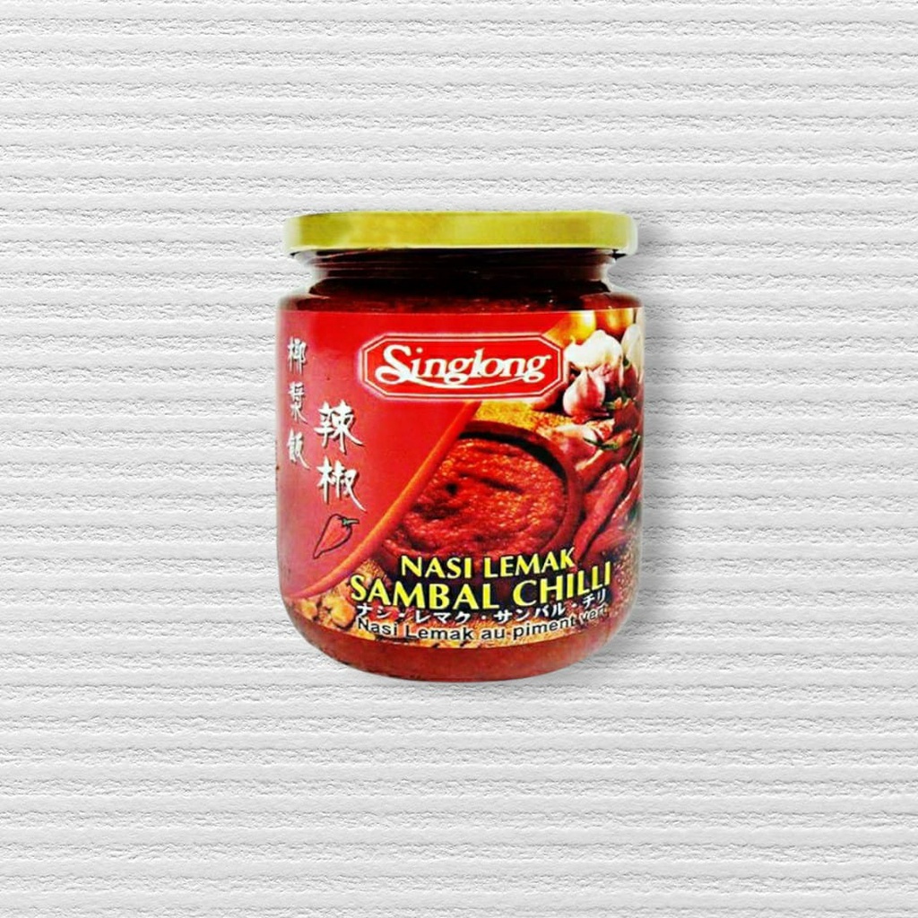 Singlong Premium Asian Sauces – Sambal Belacan, Nasi Lemak, Udang, Ginger, Hainanese Mix, 180g ...