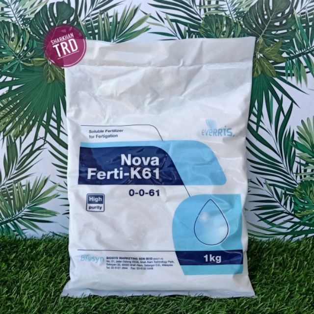 1 Kg Baja Foliar NOVA FERTI-K61 Everris 0-0-61 / Biosyn Marketing ...