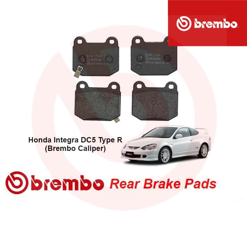 BREMBO Honda Integra DC5 Type R (Brembo Caliper) Rear Disc Brake Pad ...