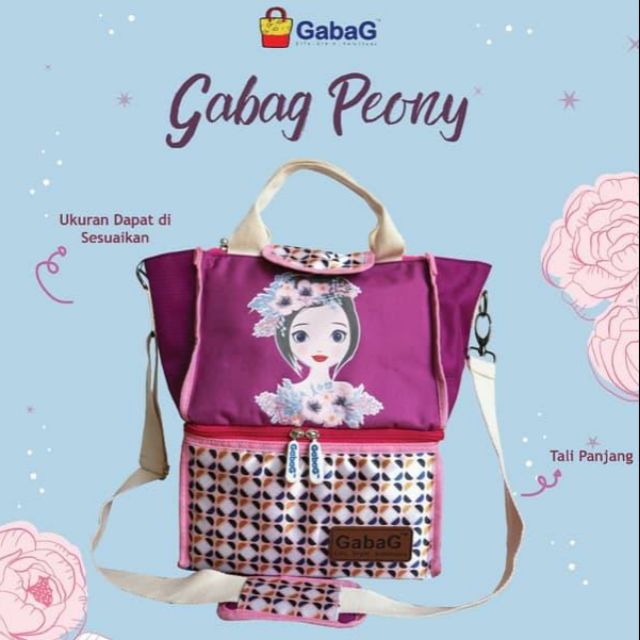 Gabag Peony Sling Series 💯Original Gabag Cooler Bag | Beg Simpan Susu ...
