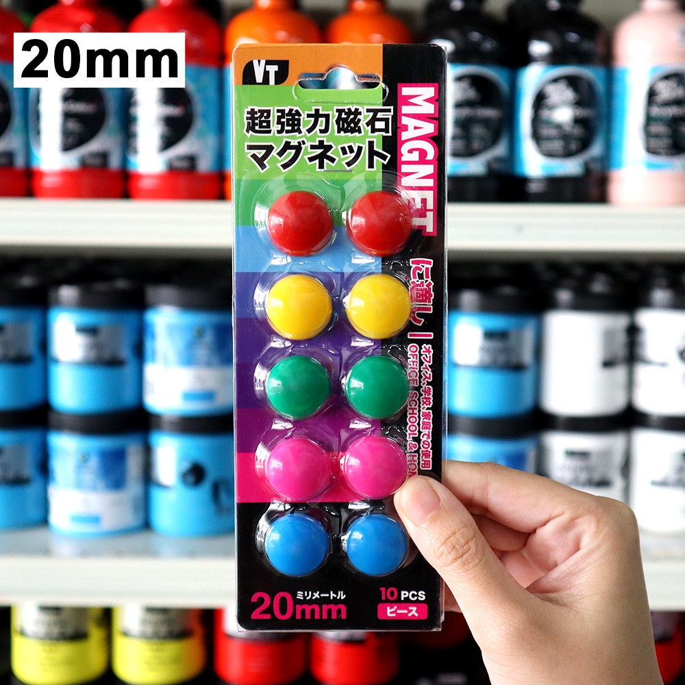 Kaki Jimat Color Magnets Button 20mm/30mm/40mm Whiteboard Magnet Fridge ...