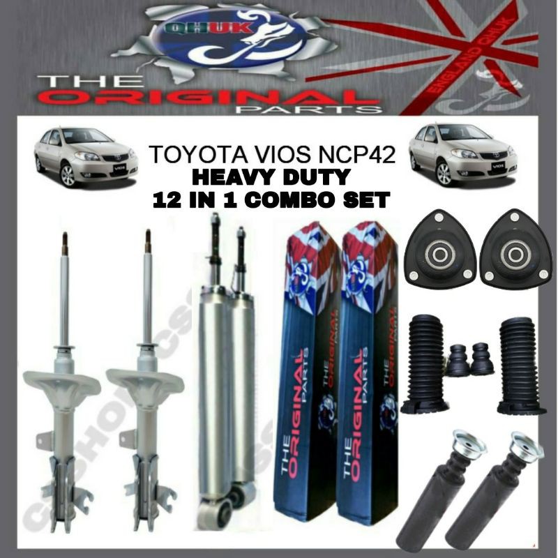 CS HEAVY DUTY TOYOTA VIOS NCP42 03-2006 ABSORBER FRONT / REAR HEAVYDUTY ...