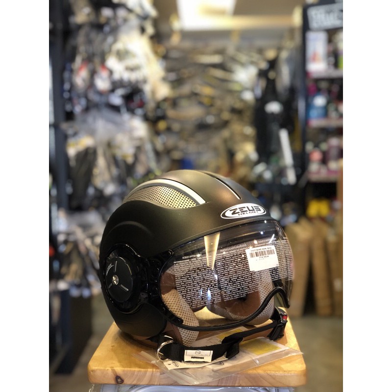 Zeus Helmet GJ-218 (Matt/Metallic Black) | Shopee Malaysia