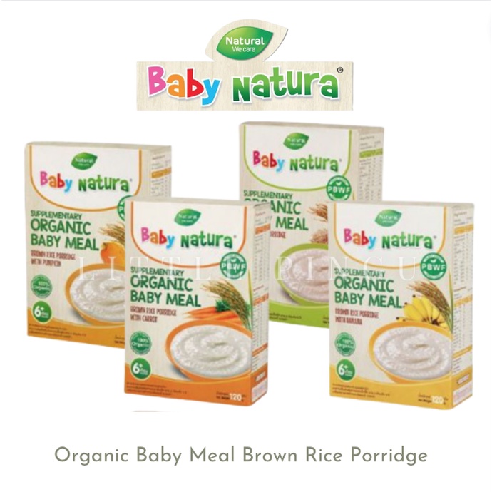 Baby Natura Organic Baby Meal Brown Rice Porridge 20g X 6 Sachets ...