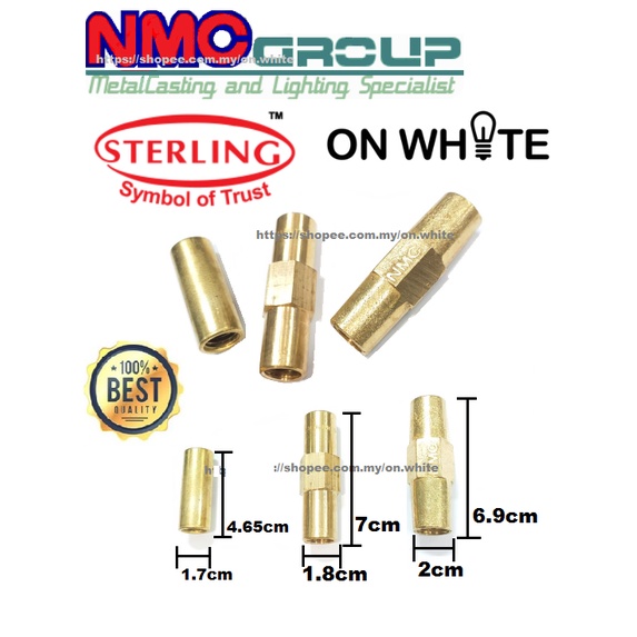 70MM 5/8" HEXAGON FURSE / NMC / Sterling / Normal COPPER EARTH ROD ...