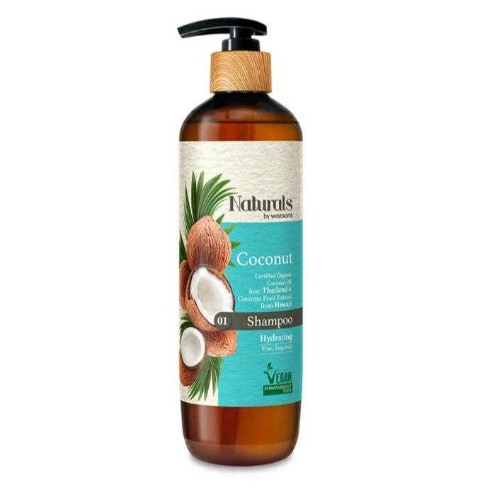 WATSONS Natural Coconut Shampoo 490ml | Shopee Malaysia