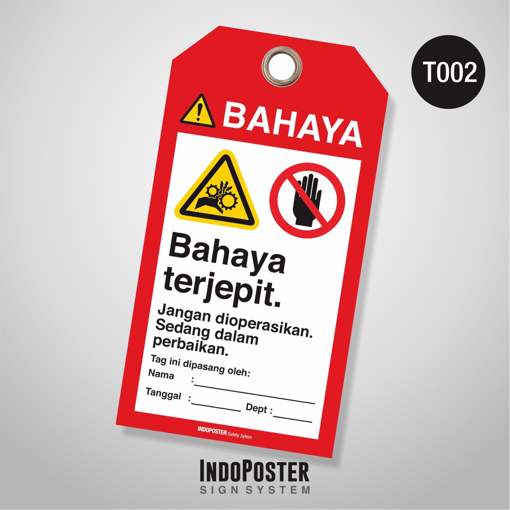 Tag Out Loto Lock Out Tag Out Pvc Safety K3 Osha Ansi Iso Pinched