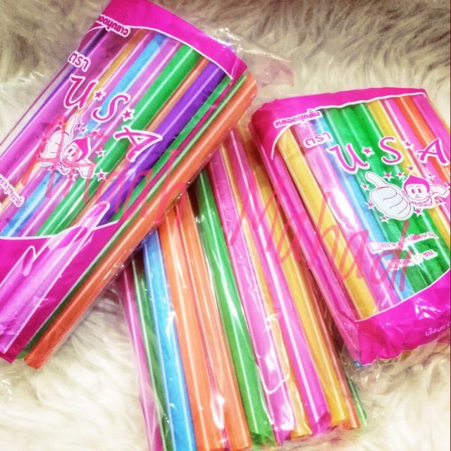STRAW BESAR / BUBBLE STRAW COLORFUL | Shopee Malaysia