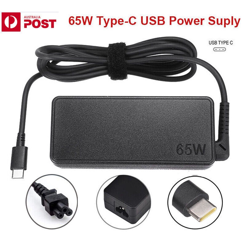 65W USB-C Type-C AC Adapter Laptop Charger For Dell Lenovo Thinkpad ...