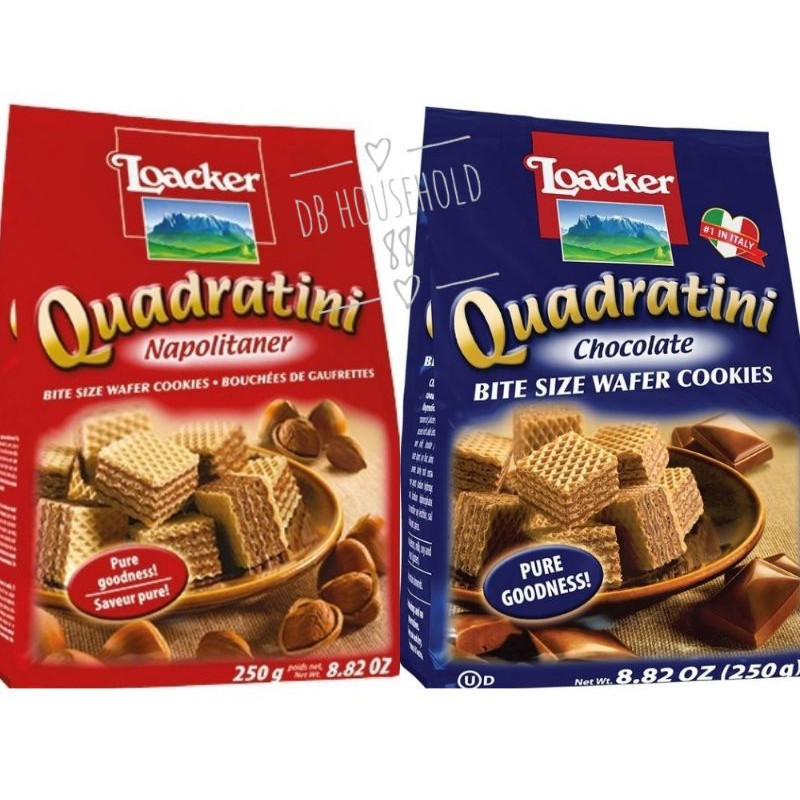 Loacker Quadratini 250g - Napolitaner/Chocolate | Shopee Malaysia