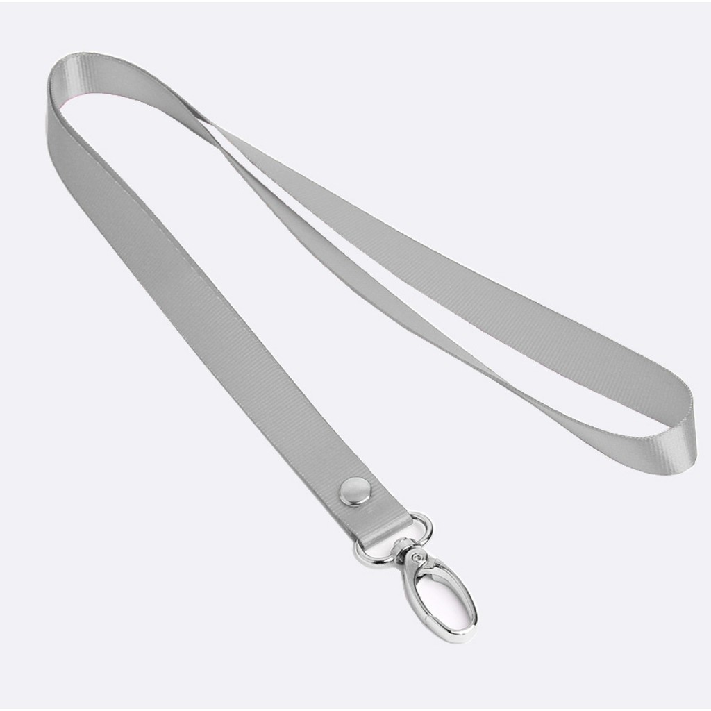 Premium Quality 45cm Nylon Lanyard Oval Hook Metal Clip | Shopee Malaysia