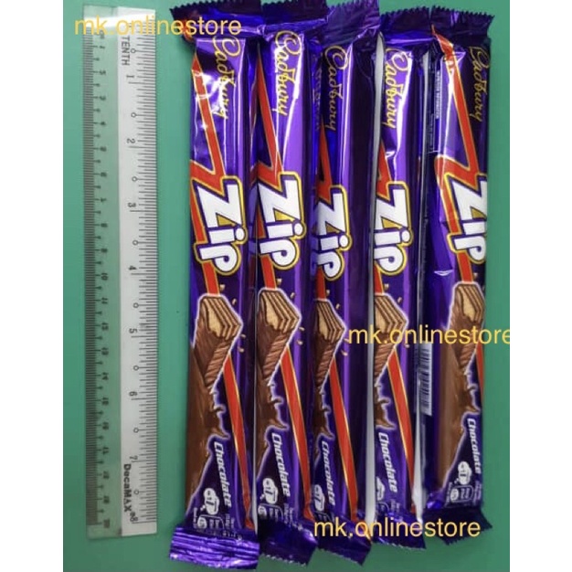 Cadbury Zip chocolate wafer bar (28 x 31.7g) [28 sticks /box] | Shopee ...