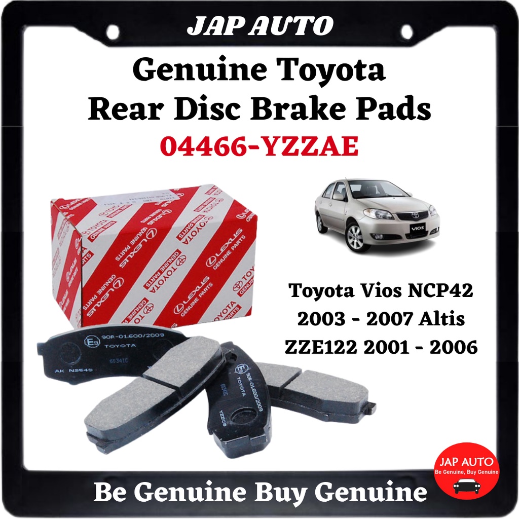 Toyota Vios NCP42 2003 - 2007 Altis ZZE122 2001 - 2006 Original Genuine ...