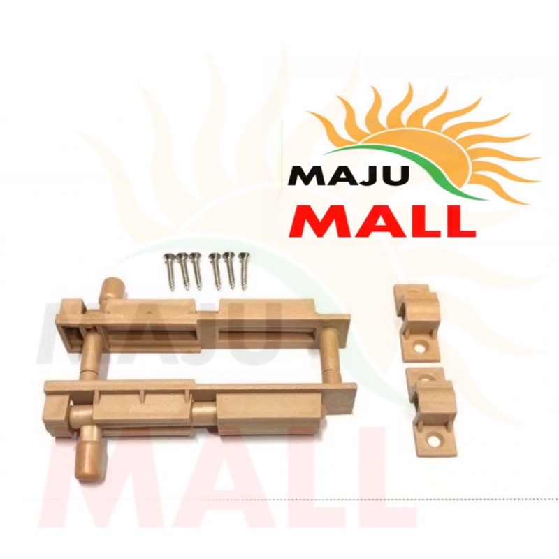 Wiraplas Bathroom Toilet PVC Door Latch Bolt With Screw (2-in-1 ...