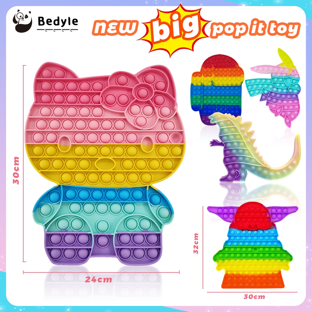 LARGE·BIG Size Rainbow Push Pop It Among Us Bubbles Fidget Giant Pop It ...