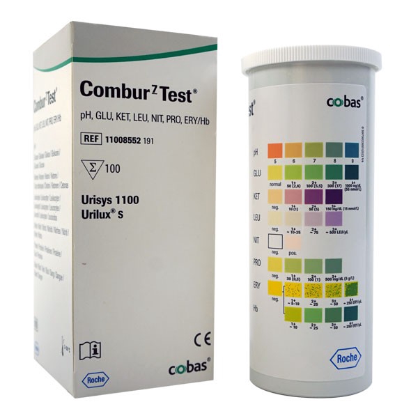 Roche Cobas Combur 7 Urine Test 100's 1008552 (Exp: December 2025 ...