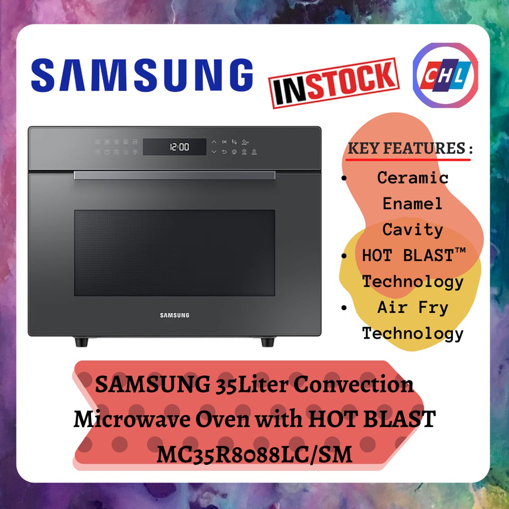 SAMSUNG (35Liter) Convection Microwave Oven with HOT BLAST MC35R8088LC ...