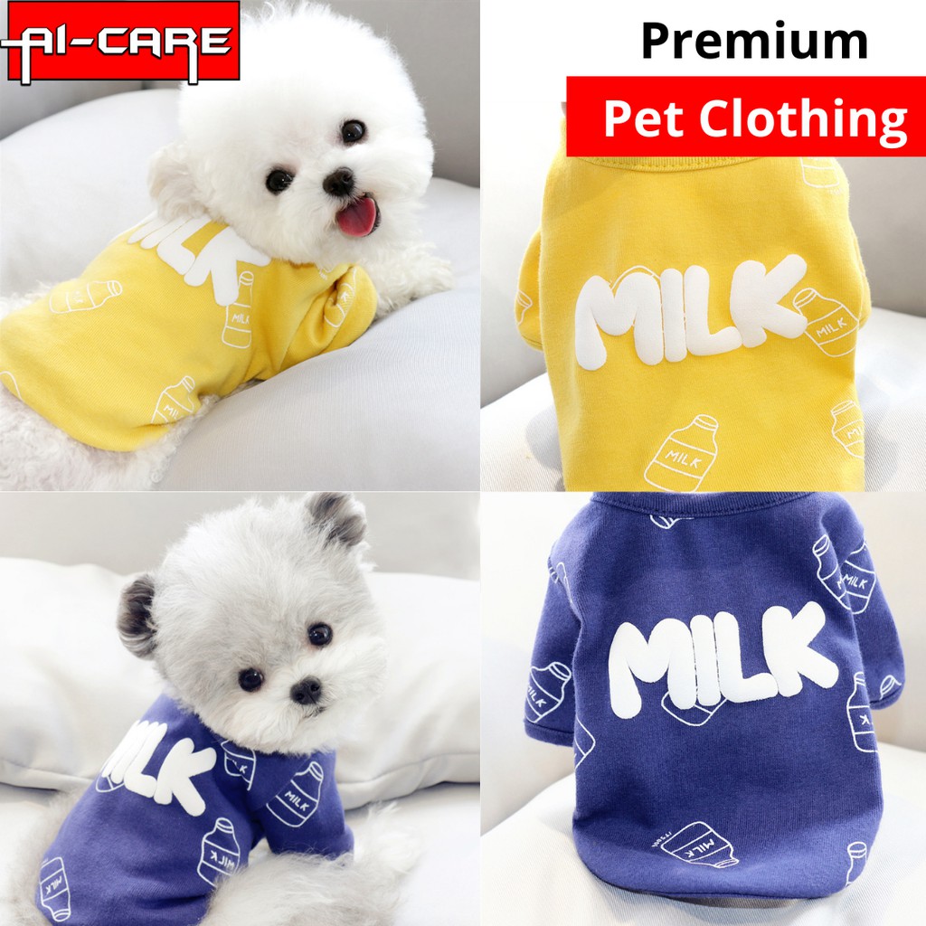 🔥Premium Quality🔥 Cotton cloth for dog and cat milk design pet cloth ...