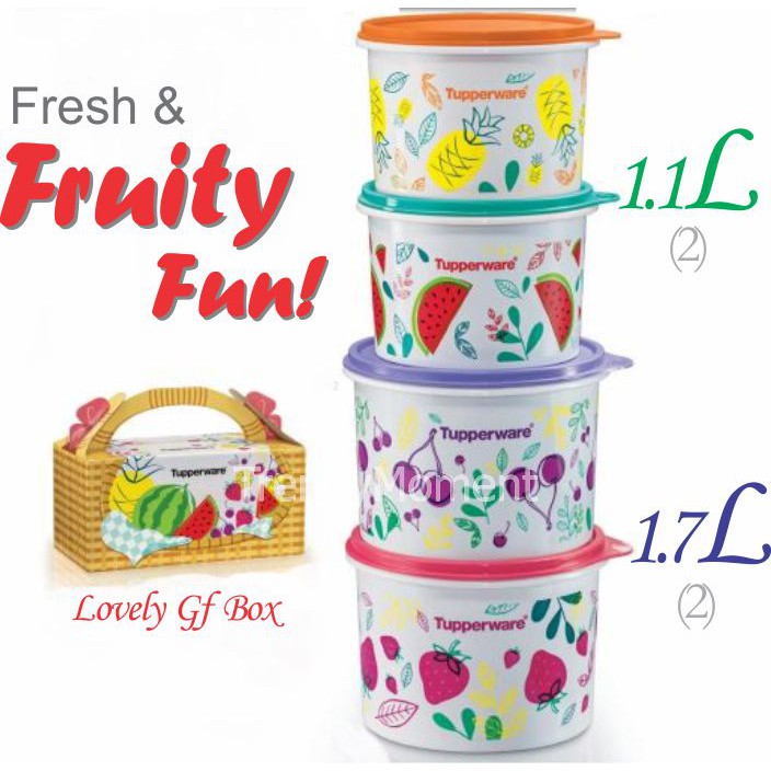Tupperware Fruity Canister Set | Shopee Malaysia