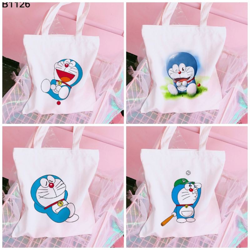 Doraemon Japanese Korea anime canvas bag slingbag totebag student bag ...
