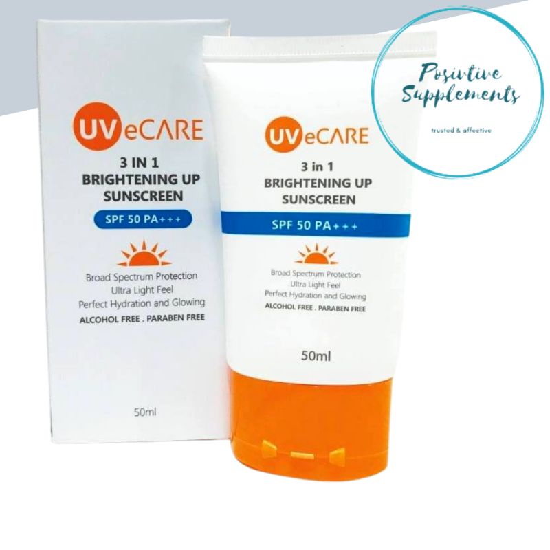 UV e CARE 3in1 BRIGHTENING UP SUNSCREEN SPF 50+++ SUNSCREEN BRIGHTENING ...