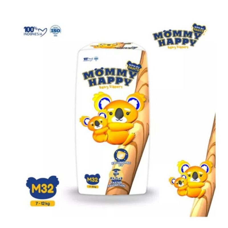 Mommy happy baby diapers pants M32/L30/XL26 | Shopee Malaysia