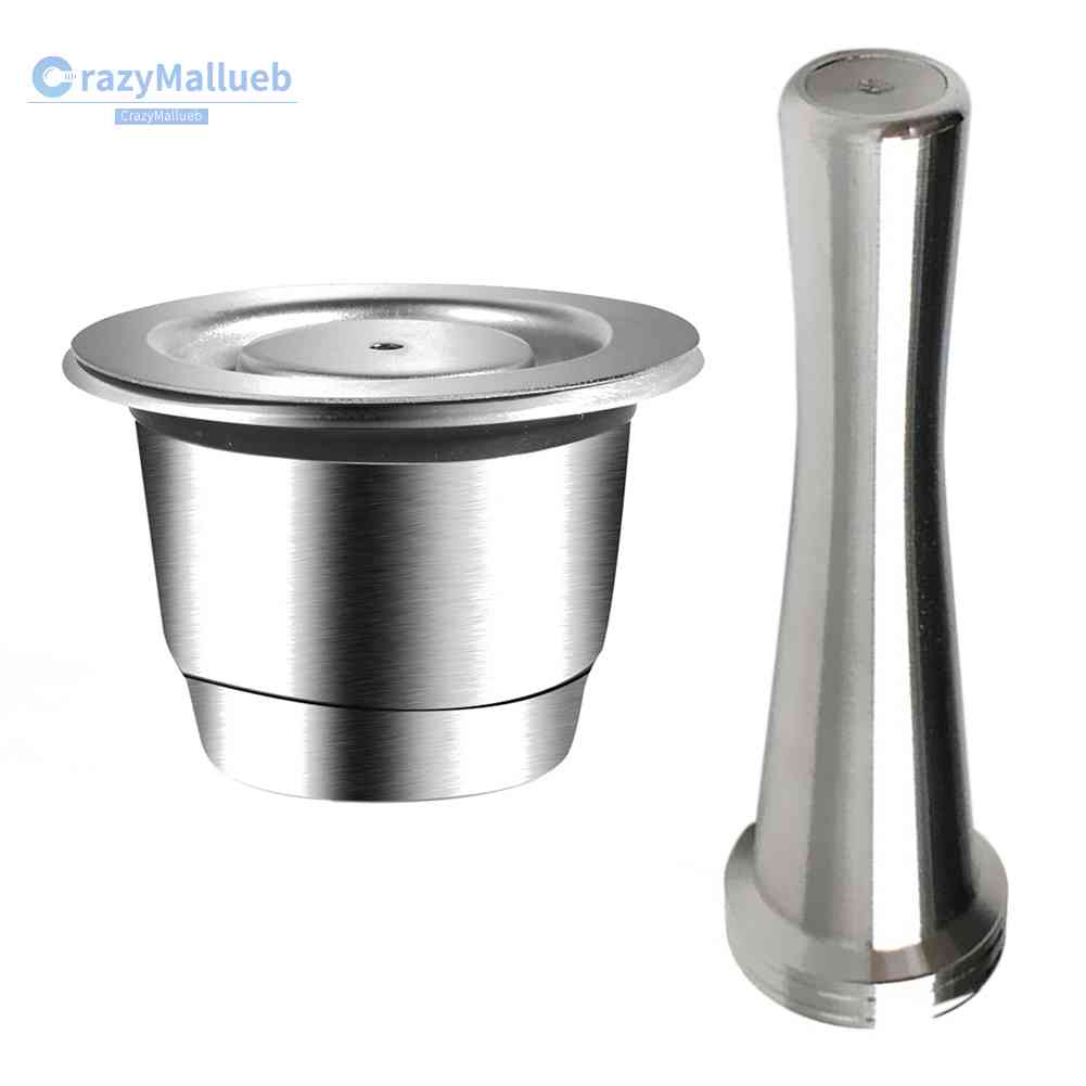 Reusable for Nespresso Stainless Steel Refillable Coffee Capsule ...