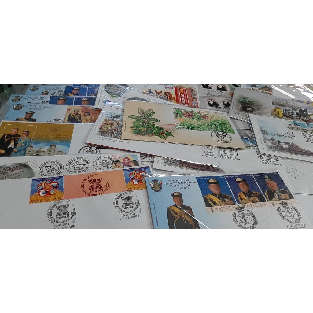 MALAYSIA ALL FDC 2015 SAMPUL SURAT SETEM STAMP HARI PERTAMA FIRST DAY ...