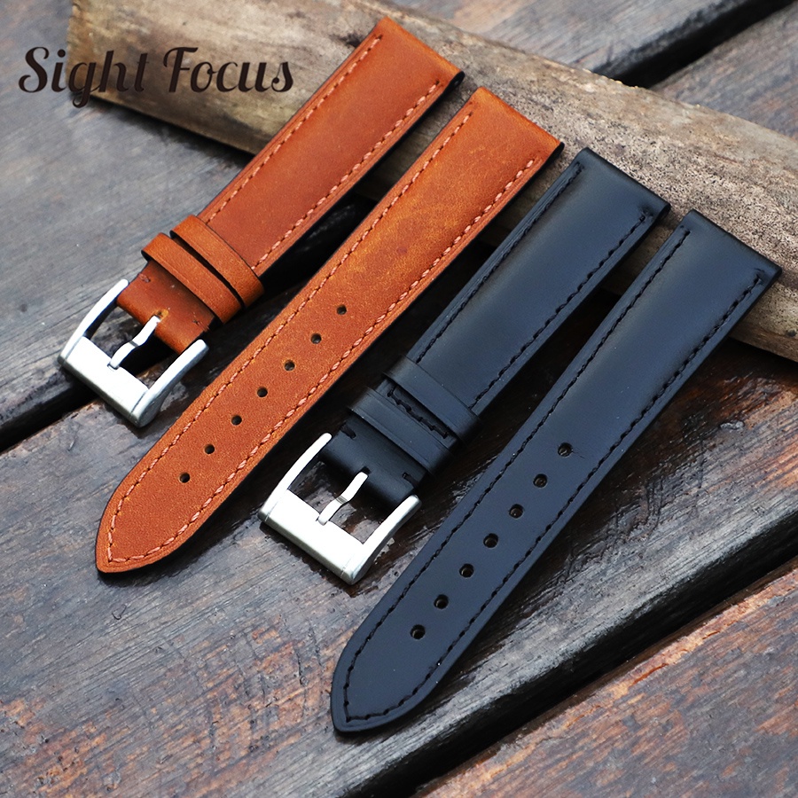 20mm 22mm Calfskin Leather Watchbands for Hamilton Breitling Zenith ...