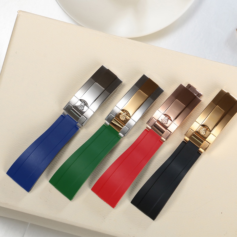Adapted For Rolex Silicone Strap 20mm 21mm Silicone Watch Band fo Rolex ...