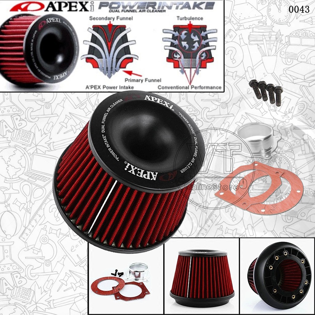 Apexi Car Intake Air Filter ( 75mm / 3 Inch ) | Shopee Malaysia