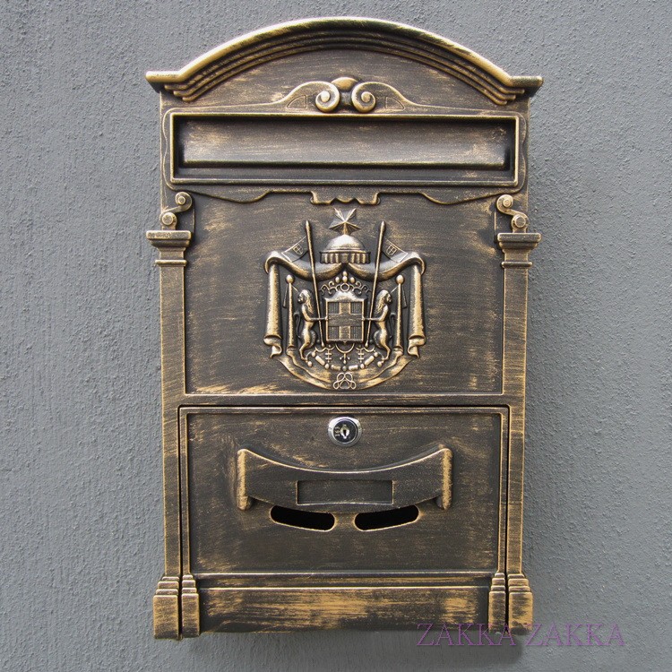 Royal Gold-Brushed Little Angel Mailbox 4 Colors Supermarket Pick-Up ...