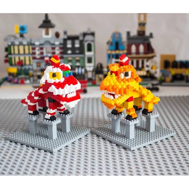 Chinese Lion Dance Nanoblock (Red or Orange) | Shopee Malaysia