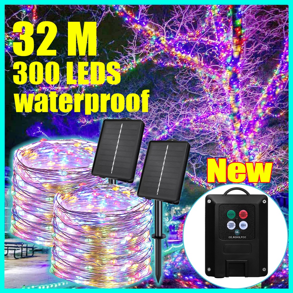 42M/32M/22M/12M Solar Fairy Lights Outdoor Waterproof 8 Modes LED ...