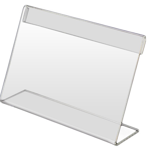 PVC L Shape Card Stand Price Display Price Tag Holder Pengepit Tanda ...