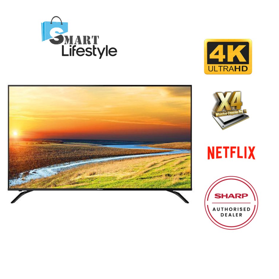 Sharp Aquos 4K UHD Android TV (70") 4TC70BK1X | Shopee Malaysia