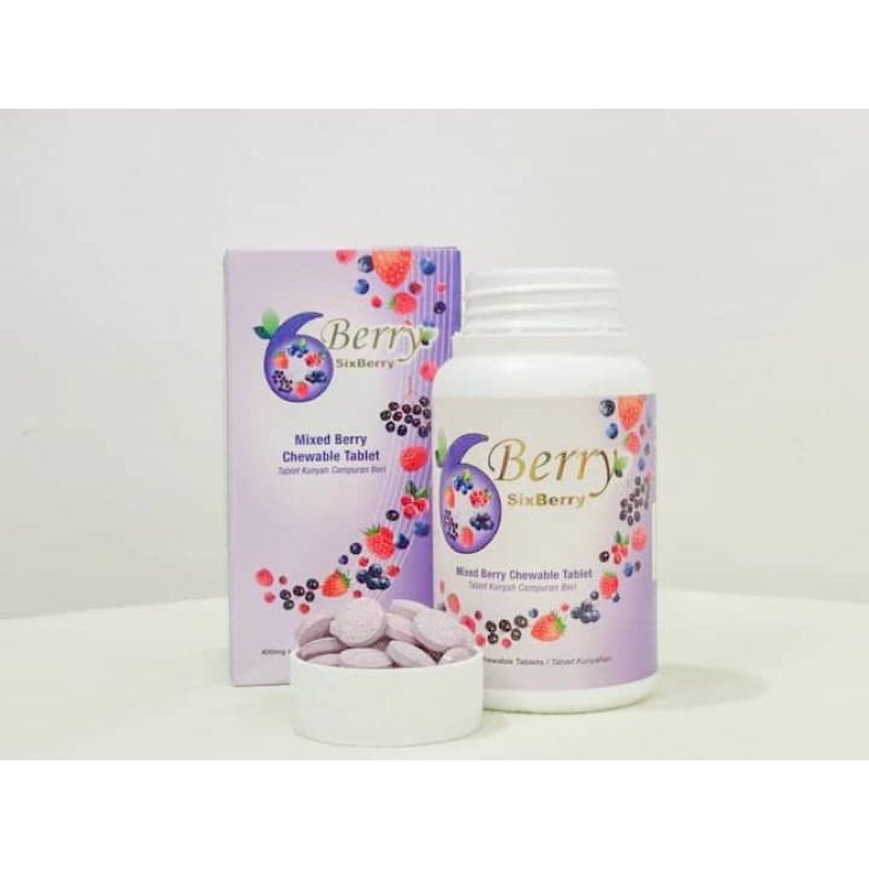 6 Berry - mixed berries chewable tablets | Shopee Malaysia