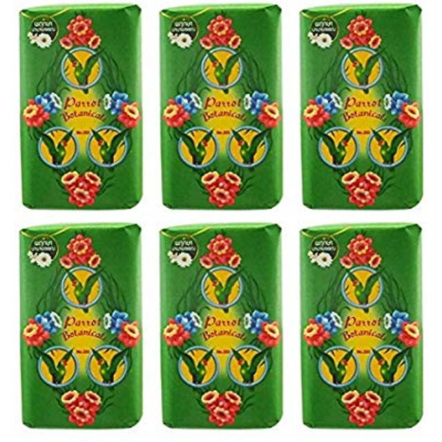 6pcs X 55g Parrot BotanicalThai Parrot Botanical Green Soap 6 X 55 g ...