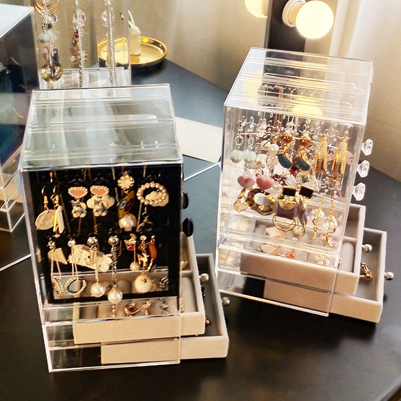 Earring Storage Box Organizer Jewellery Display Holder Jewlery Bekas ...
