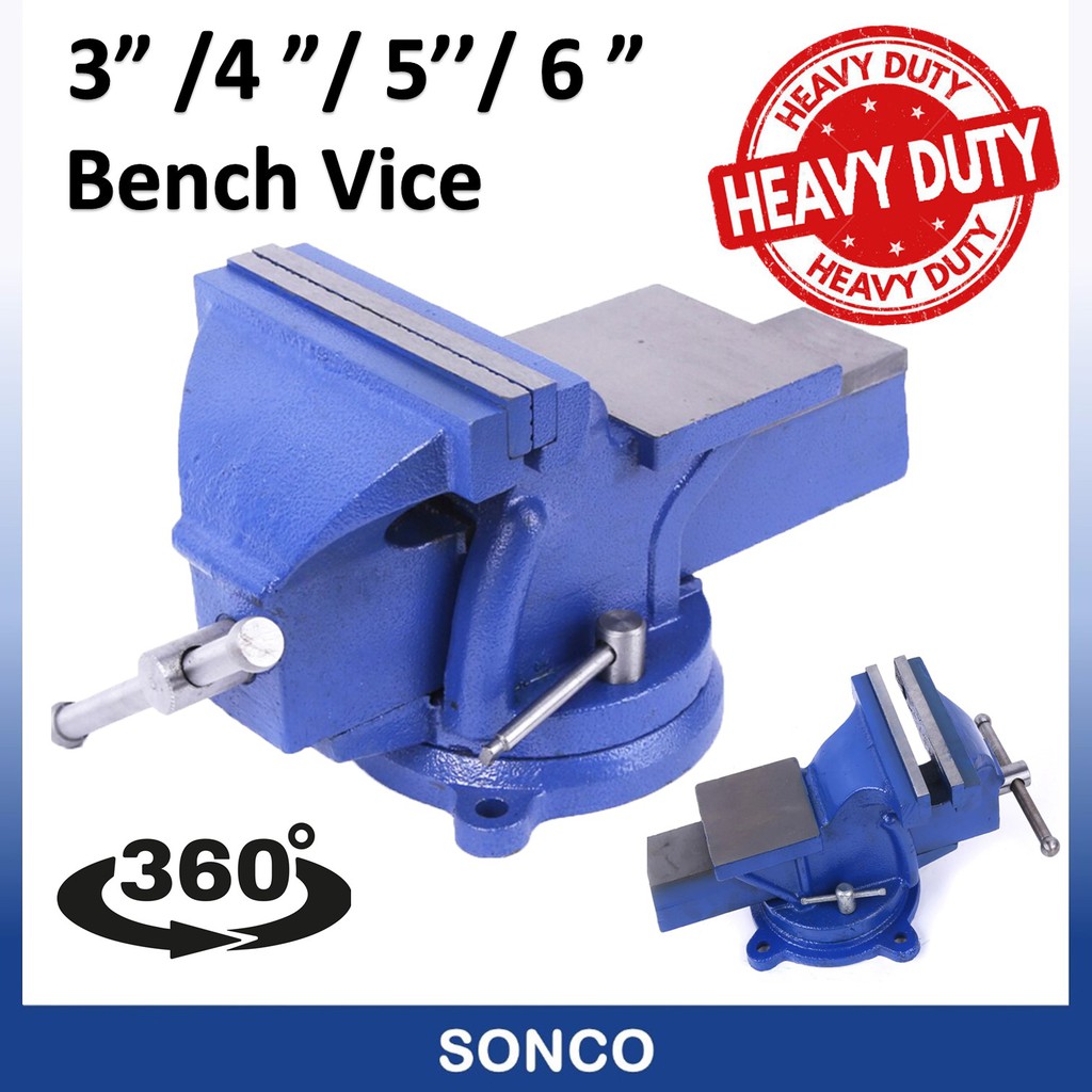 3'' / 4" / 5 '' / 6 " Heavy Duty Clamp Bench Vise Clamp Tool Grafting Tool Set ragum meja inch ...