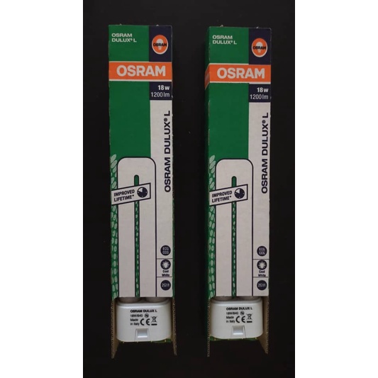 Osram Dulux-L 18W/840 827 2G11 Cool White 4000K Warm White (Interna) 2700K Compact Fluorescent ...