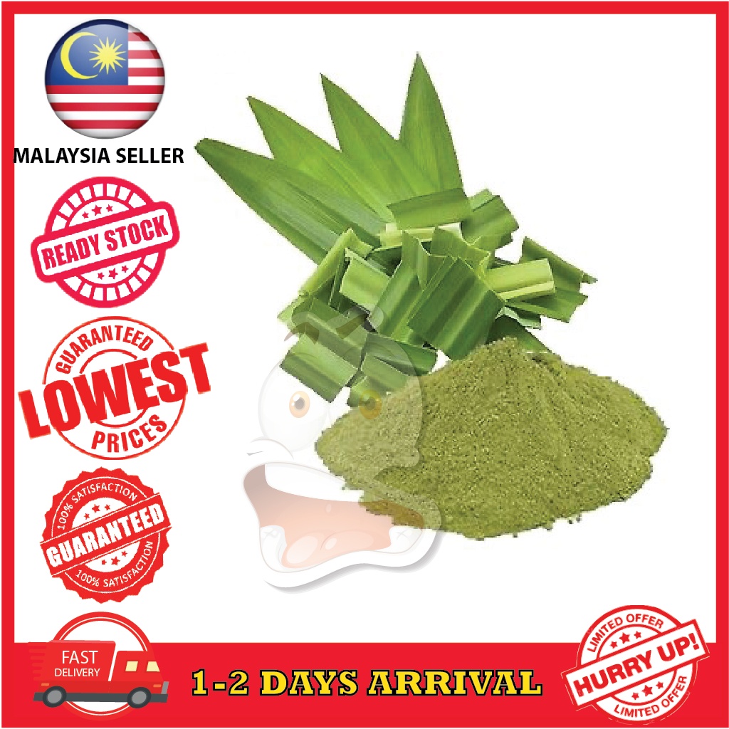 Pandan powder Food Grade Baking 100% Original Dried Pure Juice Extract ...