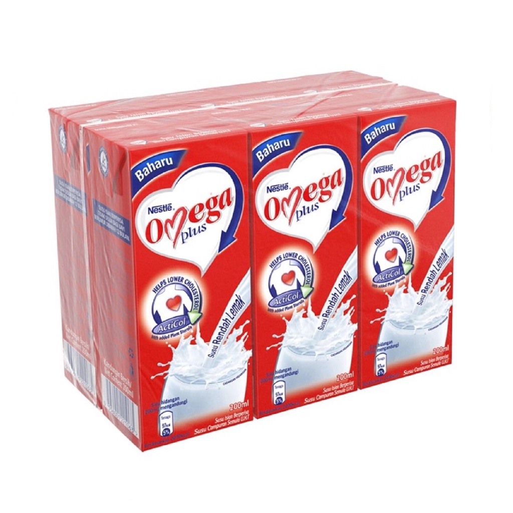 Nestle UHT Omega Plus AtiCol (6 x 200ml) | Shopee Malaysia