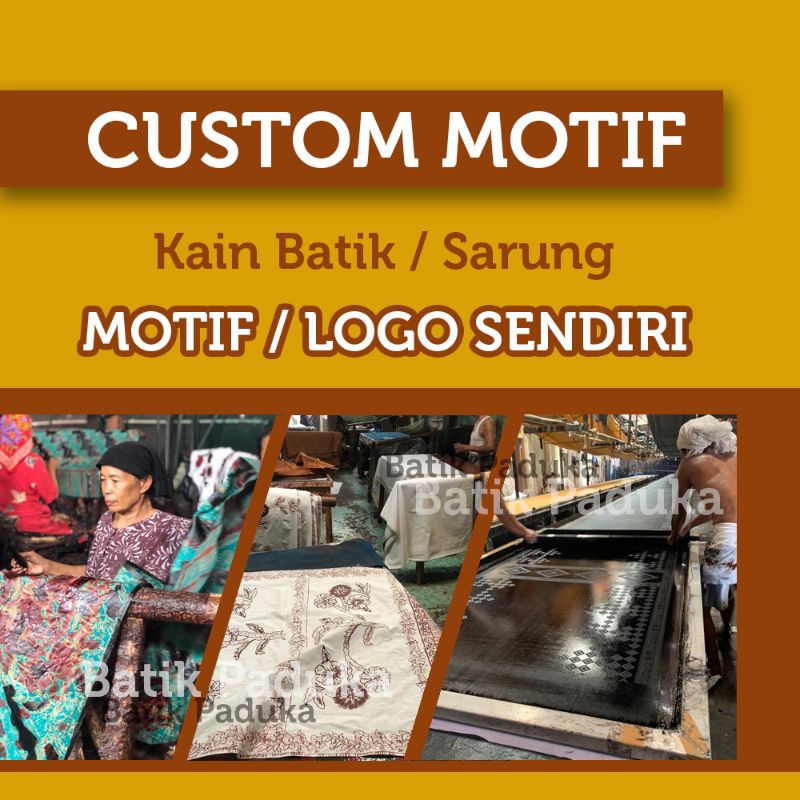 Custom Sarong Motifs / Batik Cloth / Uniforms with Your Own Logo Motifs ...