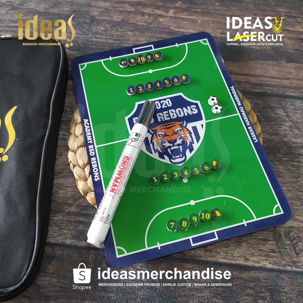 Tactical Board Futsal Custom Acrylic Material / Futsal Strategy Board ...