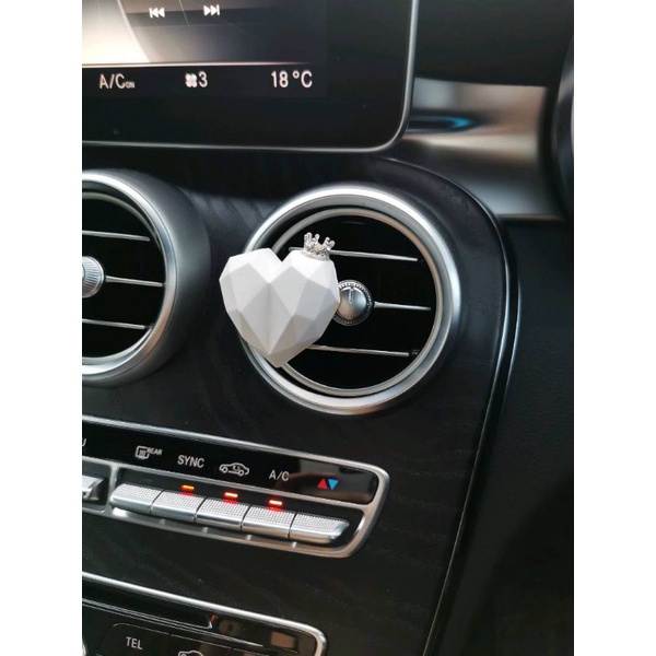 Aroma Stone for Car( Heart shape)Batu Aroma Kereta Aircon Diffusser ...