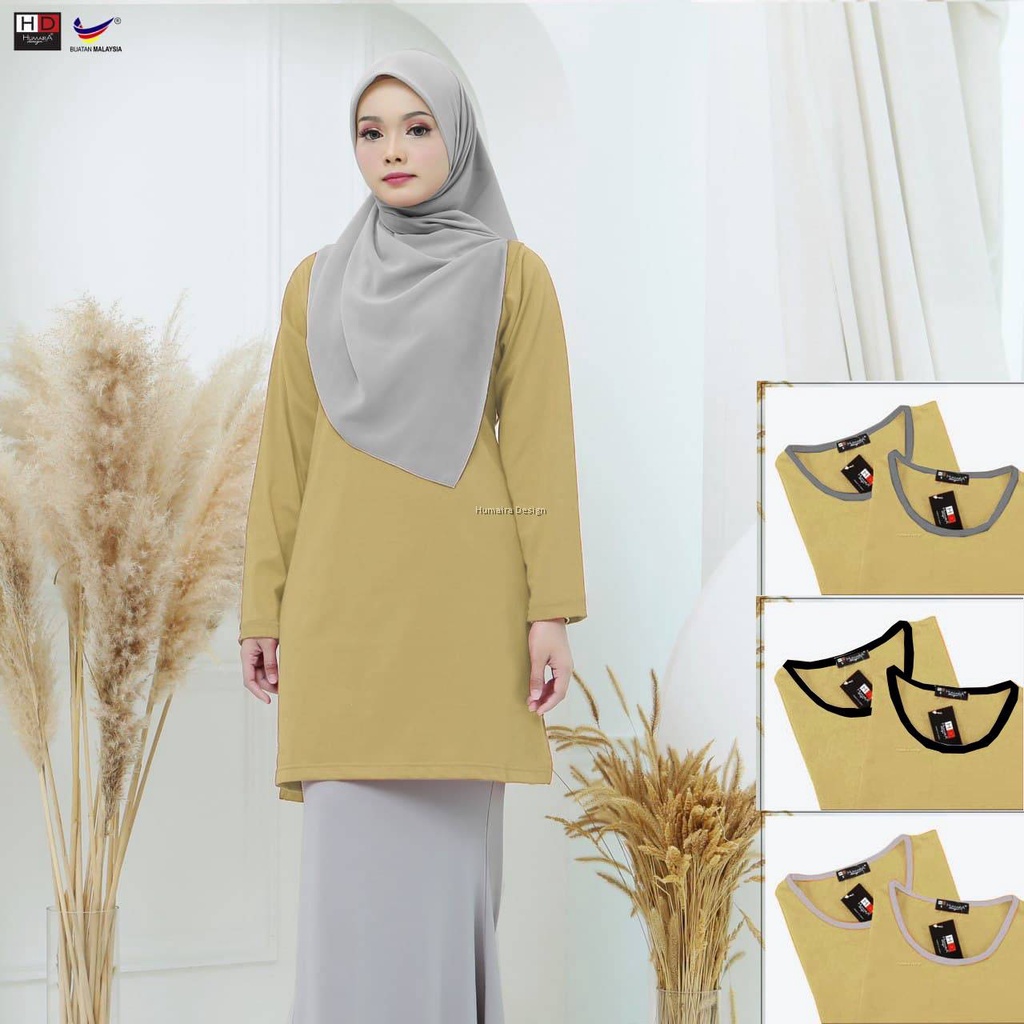 TSHIRT HUMAIRA DESIGN : MIX BASIC PLAIN (size S -3xl) (RANDOM COLOR FOR ...