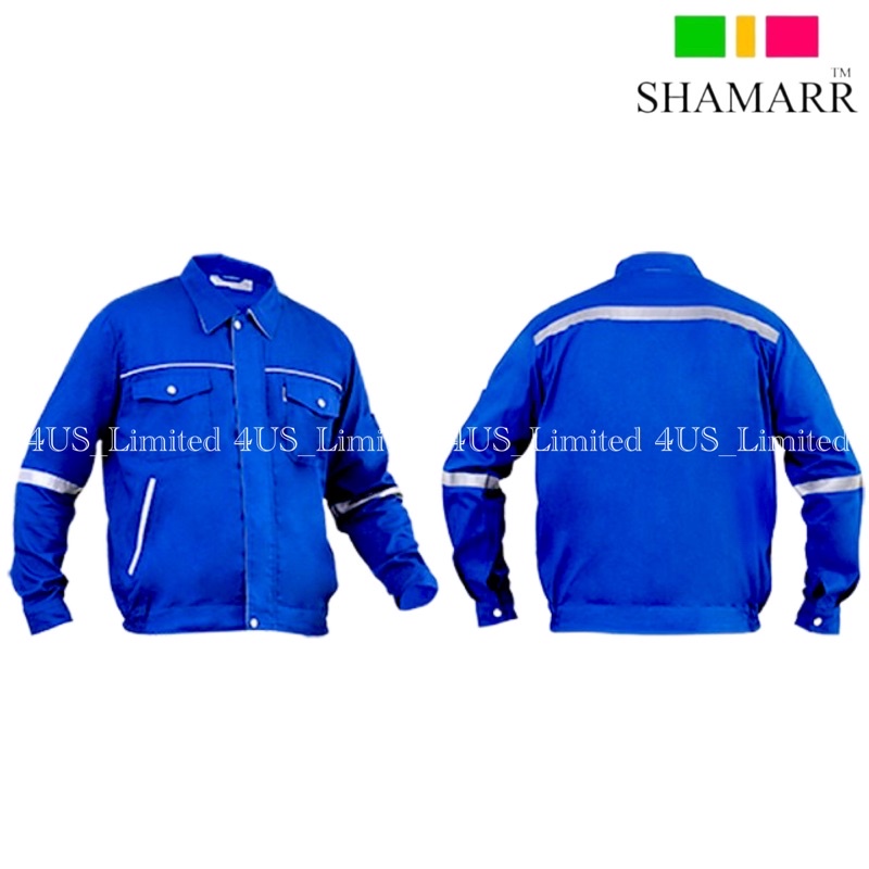 SHAMARR 100% PRESHRUNK COTTON SAFETY JACKET | WORK JACKET | HIGH ...